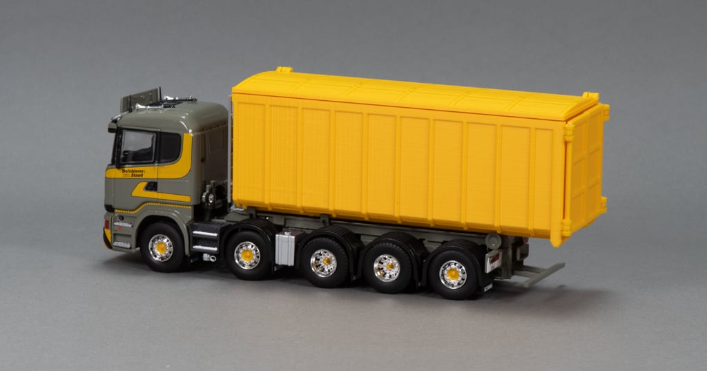 Abrollcontainer mit Deckel 40m3 gelb - Abrollcontainer - Shop | MSM-Modelle