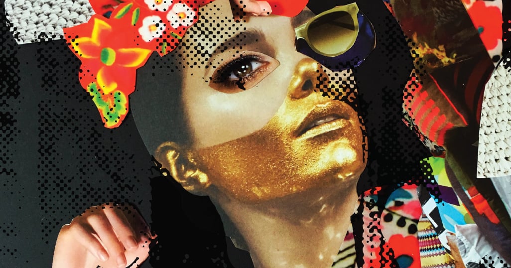 Collage Art Print A2 »Alegria« N°2 - Collagen - Shop | LOCKO Print ...