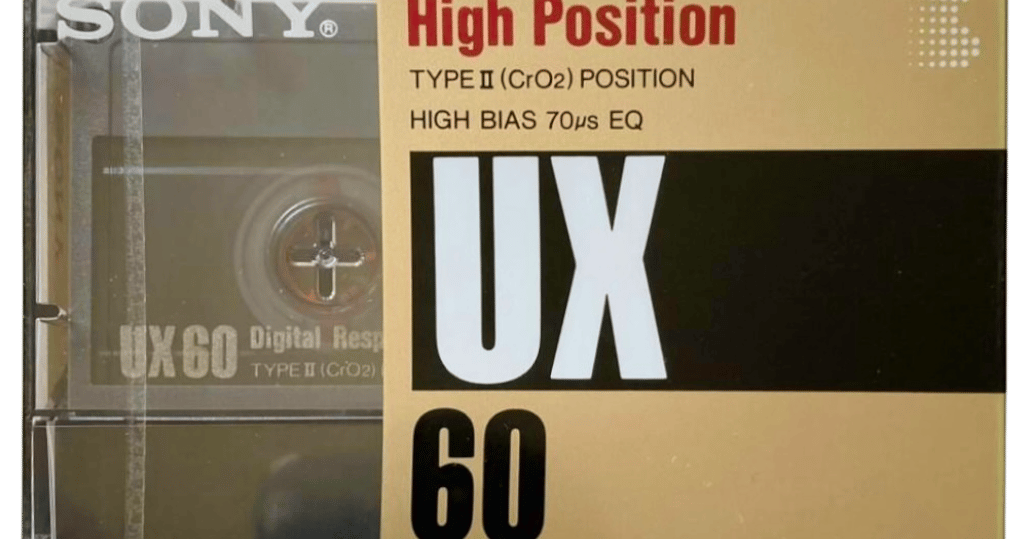 Tape Sony UX 60 Type II chrome 60min - Shop | Walkman Clinic Switzerland