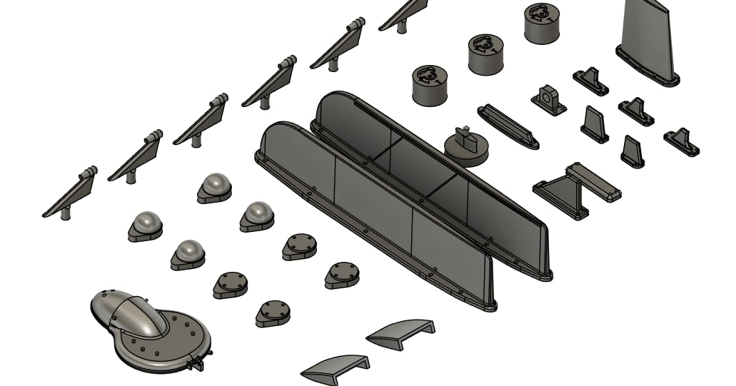 Antennas & exterior details - Eurofighter - Shop | Wolf 3D Resin Parts