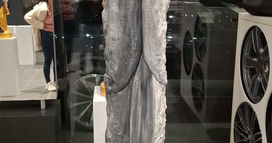 Zwei Gesichter - Säulen Galerie | Kunstwerke by Tijus