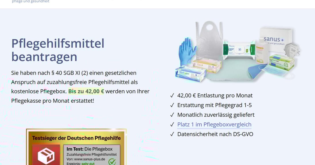 Der Testsieger - Pflegeboxen - Pflegehilfe | Deutsche Pflegehilfe