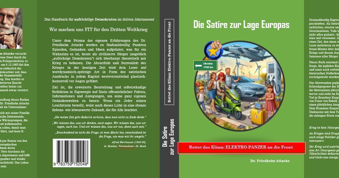 Rettet das Klima: Elektro-Panzer an die Front | Die Satire zur Lage Europas