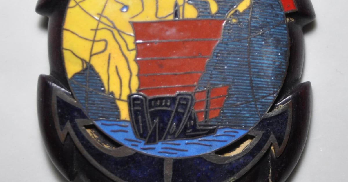 Insigne de Chine 1937 - Détachement français de SHANGHAÏ plaque de ...