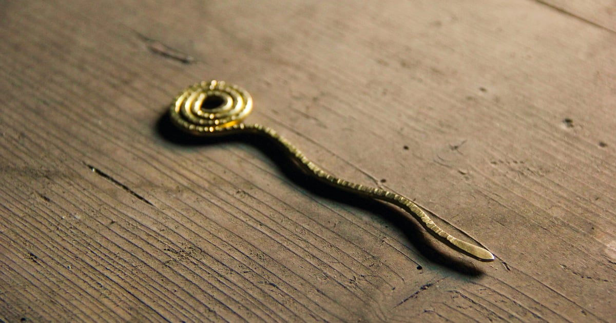 Curled Snake Hair Stick - Hair Accessories / Haarnadeln - Shop | Art of ...