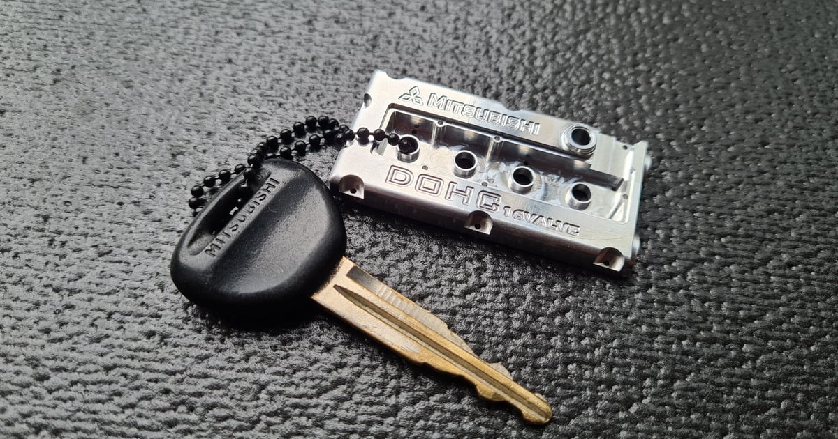 4G63T DSM/Evo 1-3 Billet Valve Cover Keychain - Keychains ...