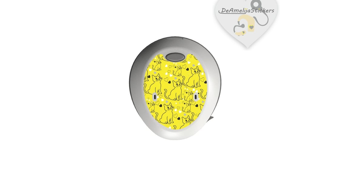 Cochlear Osia2 vinyl skin - Yellow Cats - Cochlear Osia 2 System ...
