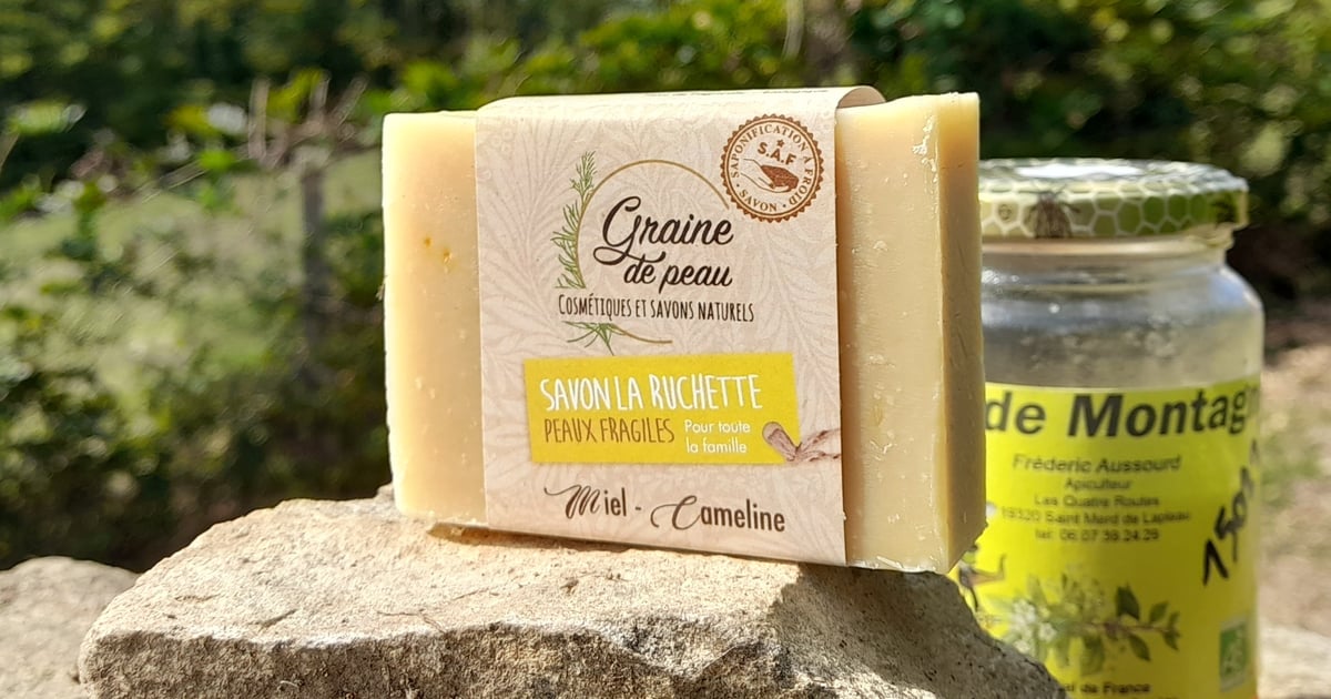 Savon La Ruchette - Peaux sensibles - Miel, cameline - Le coin des savons - E-boutique | GRAINE ...