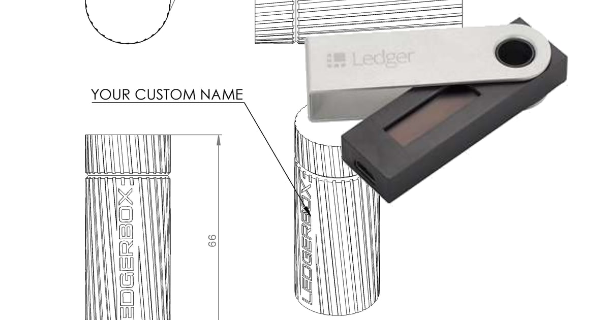 Ledger Nano S box Protective Vault Case Shield Capsule Tube for Crypto ...