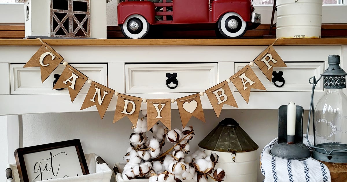 Banner "Candy Bar" - Banner - Shop | Holzschilder & Dekoration