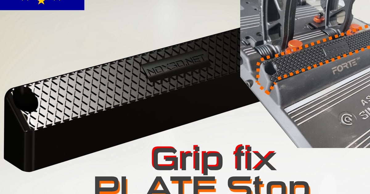 ASETEK invicta forte PLATE STOP Grip fix upgrade for double pedalset ...