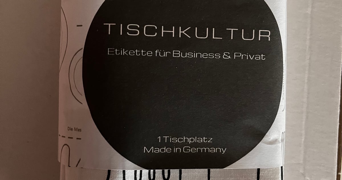 Tischmanieren Etikette für Business & Privat - Kochkurse + Gutschein ...