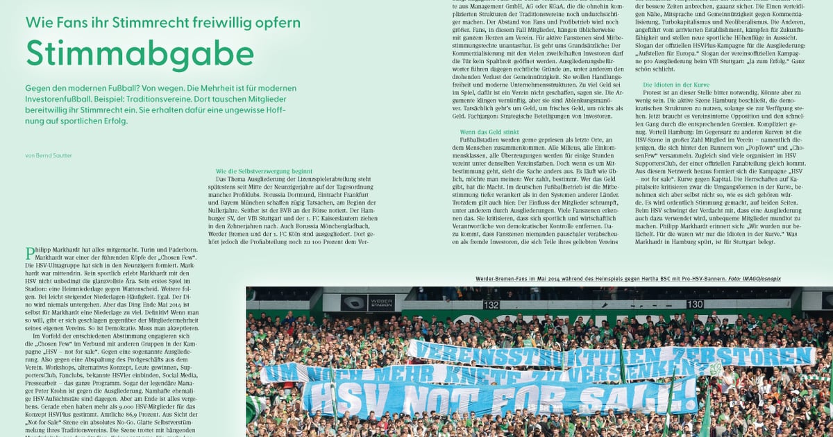 #30 Fußball und Protest - Ausgaben | Zeitspiel-Magazin