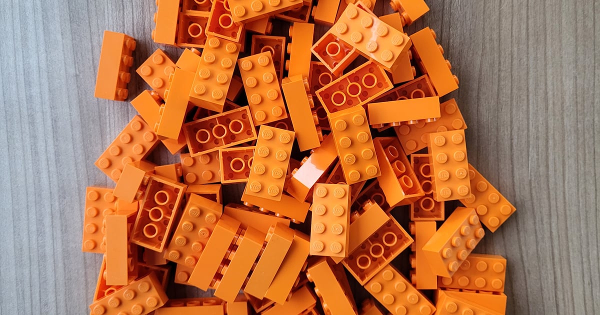 Lego® 3001 Orange Brick 2x4, 100Stück - Lego® Grundbausteine - Shop ...