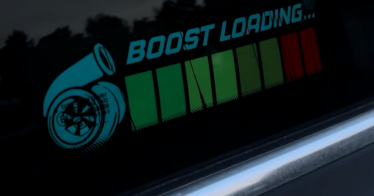 BOOST LOADING... LED AUFKLEBER - JustDeep! Sticker - Shop | Justdeep