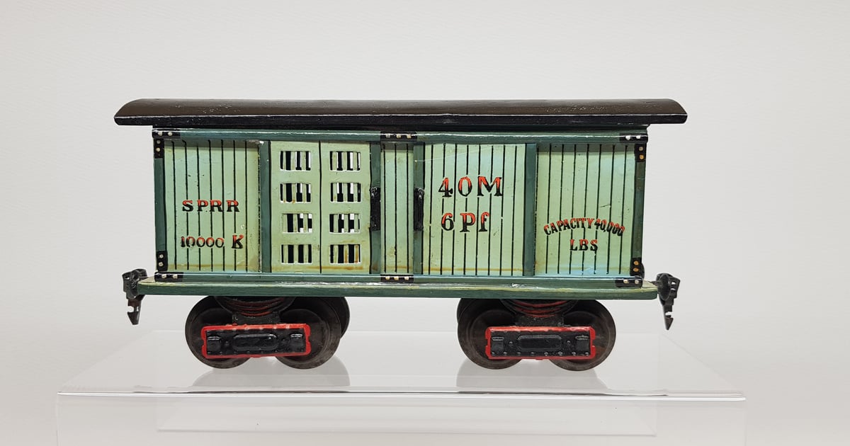 seltener Märklin 1872, Pferde und Gepäckwagen 40M-6PF-10000kg der SPRR ...