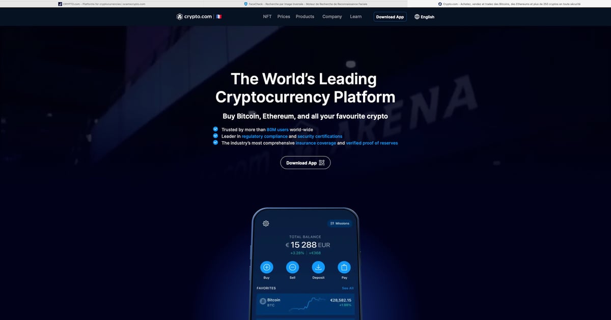 CRYPTO.com - Platforms for cryptocurrencies | scamscrypto.com