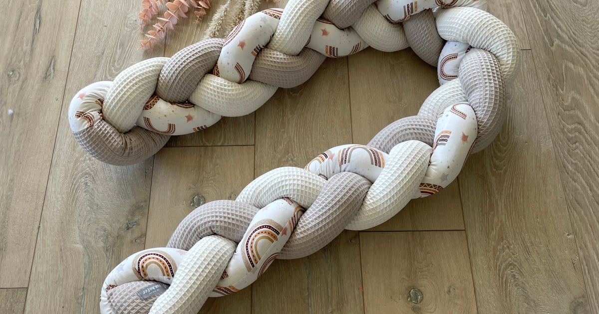 Bettschlange geflochten Regenbogen Erdtöne - Bettschlangen - Shop | Für ...