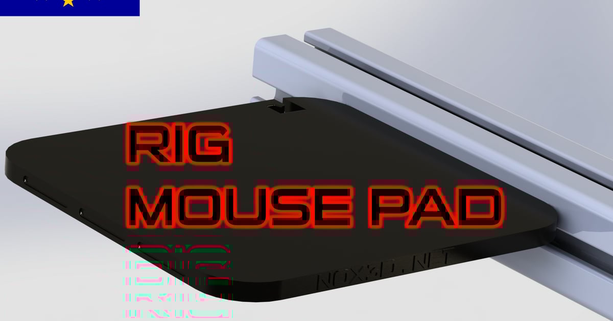 Mouse Pad rig fix support simracing Aluminium Profile Extrusion flight ...