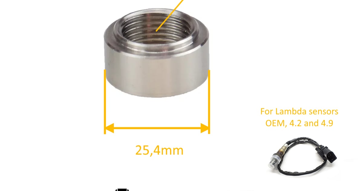 Lambda sensor Weld Bung - Sensors - Store | Race- and streetcar parts