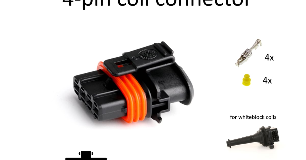 Volvo Whiteblock coil connector set - Electrical Connectors universal ...