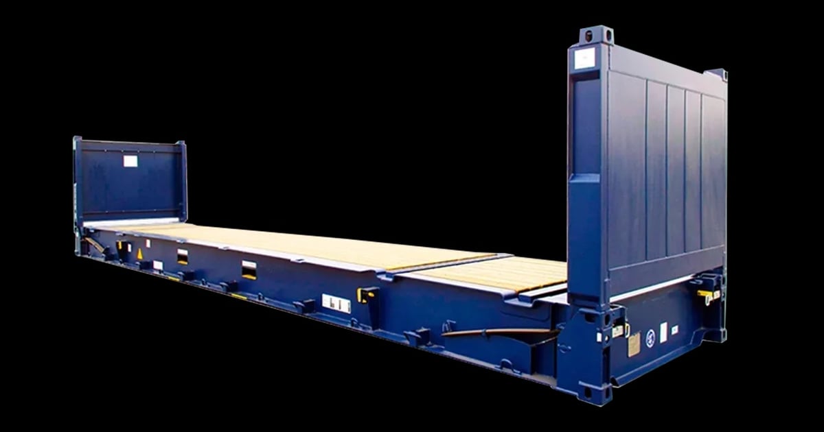 45′ Flat Rack - 45' See Container - Container | GML Techno Container