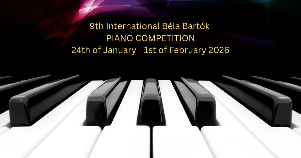 Competition 2026 | Béla Bartók Piano Competition