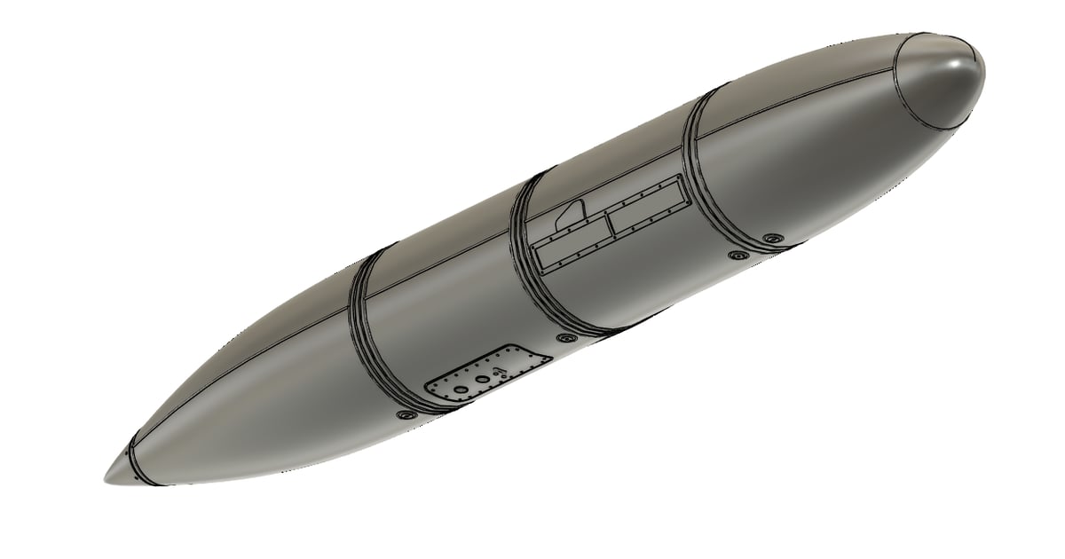 Wing Tip Fuel Tank 500L - MB339 - Shop | Wolf 3D Resin Parts