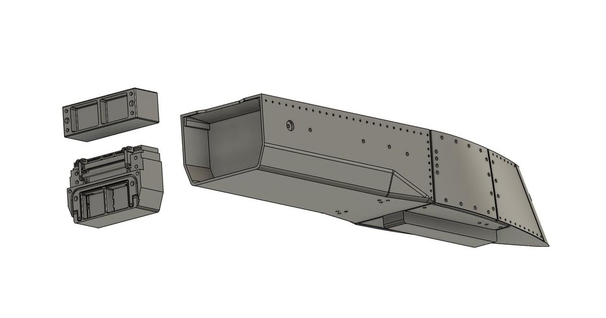 AN/ALE-50 (towed decoy system) - F-16 - Shop | Wolf 3D Resin Parts
