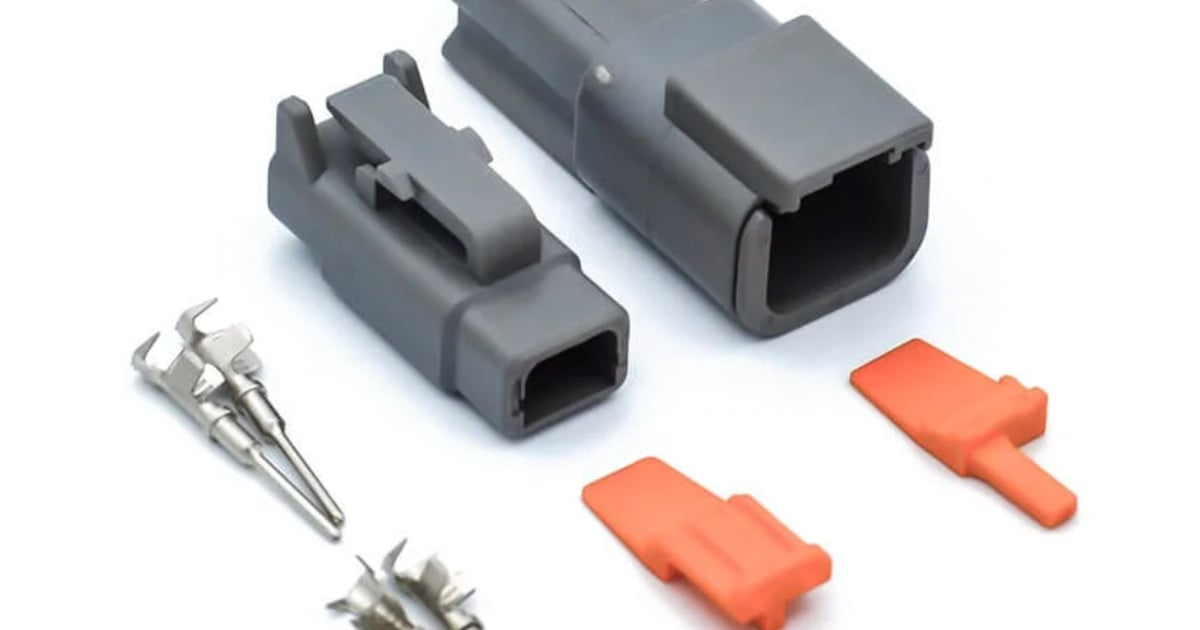 Deutsch DTM 2 pins connector set (small) - Deutsch connectors DTM ...