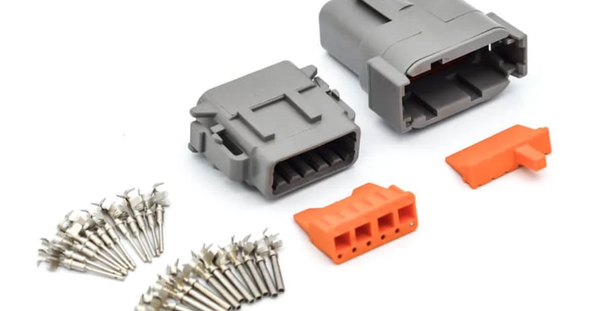 Deutsch DTM 12 pins connector set (small) - Deutsch connectors DTM ...