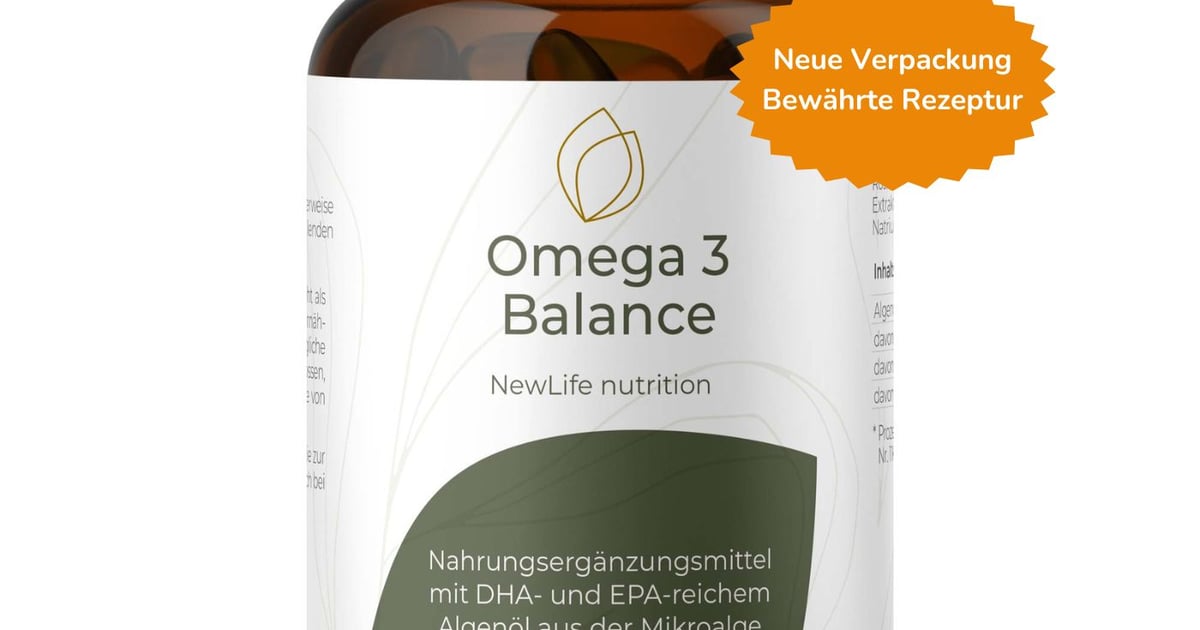 OMEGA 3 BALANCE (60 Kapseln) - Nährstoffprogramm NewLife nutrition ...