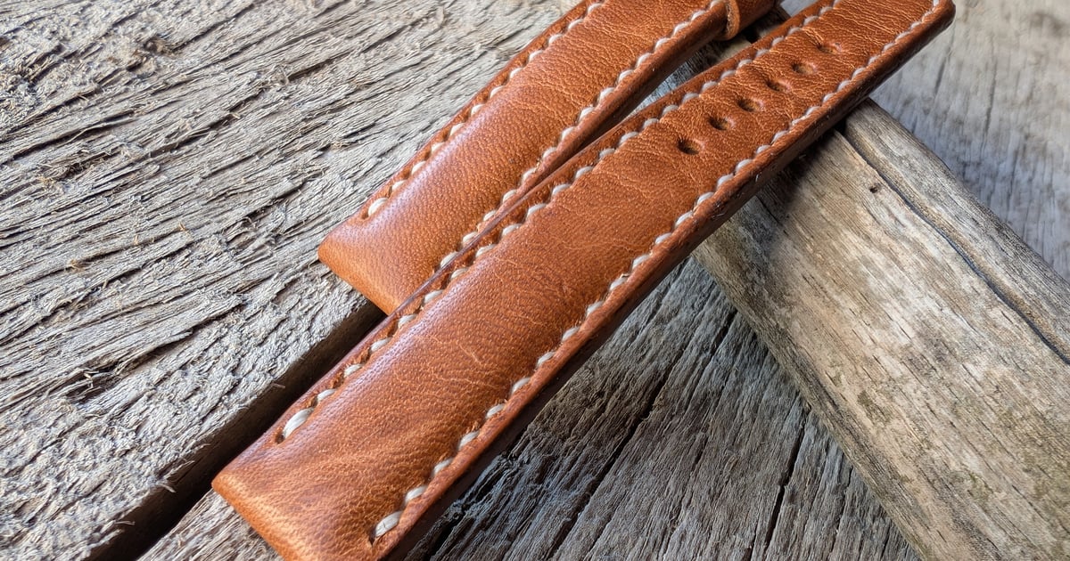 Horween Dublin english tan with padding - Webshop | 1971straps.com