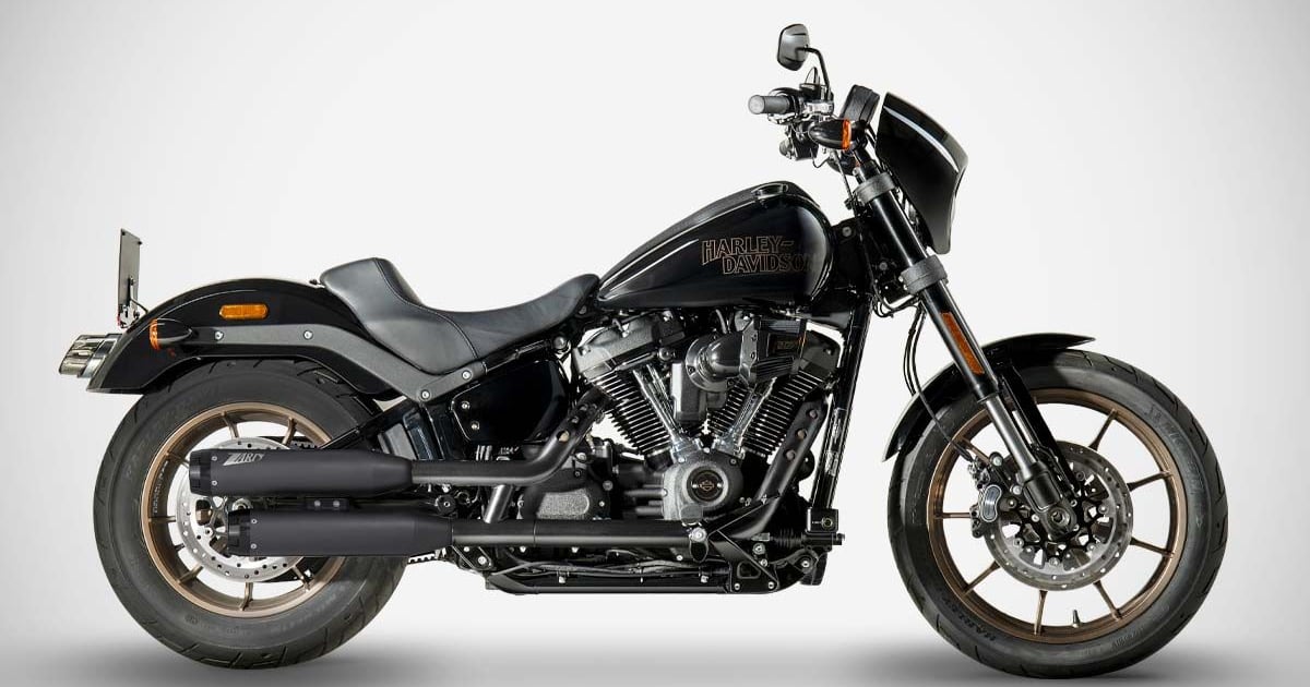 ZARD / M8 SOFTAIL SLIP-ONS OVERLAPPED Low Rider S/ST - Street Bob FXBB ...