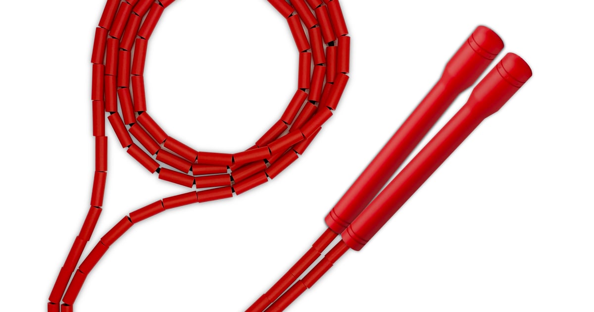Long Handle Beaded Rope "Ruby" - Long Handle Freestyle Beaded Ropes - Shop | Jumprope.Berlin