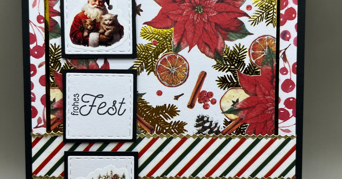 Weihnachtskarte "frohes Fest" Weihnachtsstern - Weihnachts ...