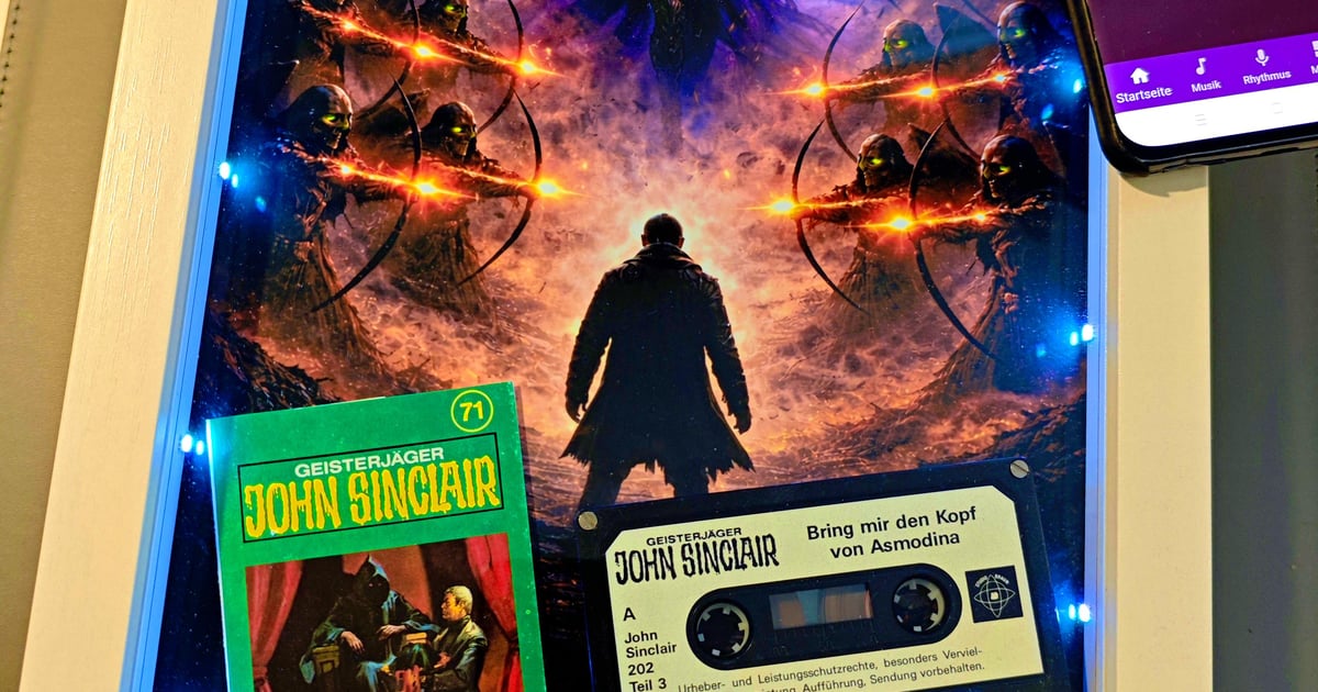 Retrolight inkl. gebrauchte Originalkassette: John Sinclair - "Bring ...