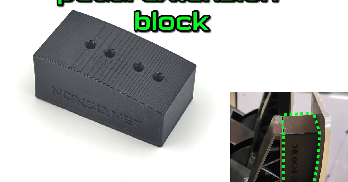 extension block pedal brake clutch t3pm T3PA TLCM thrustmaster spacer ...