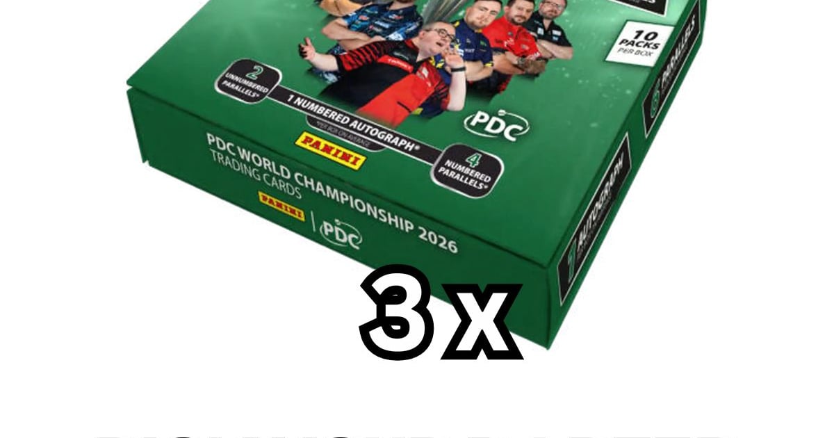 PICK YOUR DARTER - 3 CASE PREMIUM - Panini PDC WC 2026 Trading Cards ...