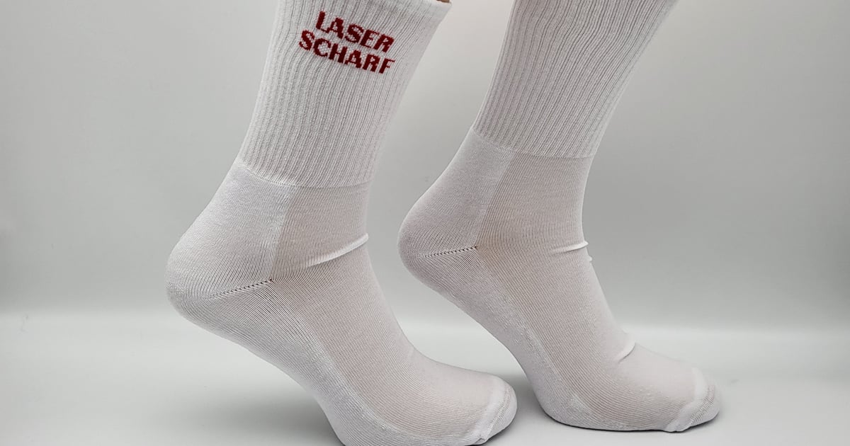 Tennissocken "Laser Scharf" - Shop | SK-LASER