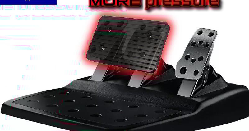 Double large pedal brake clutch logitech pedalset g29 g27 g25 g923 more ...