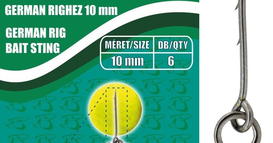 German Rig Bait Sting 10 mm - METHOD FEEDER Haken Rig mit Spike/Nadel ...