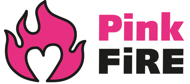 pink fire logo